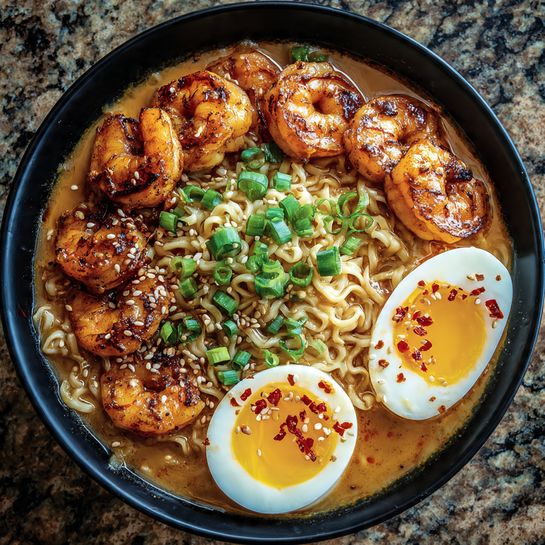 Shrimp Ramen with Soft-Boiled Egg Recipe – BridalRecipes